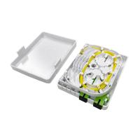 China FTTH PON Plastic Optical Rosette Caja Terminal 2SC Port Fiber Optic Termination Box for Wall Mount Installation for sale