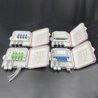 China Rotating Tray Design FDB0208C Fiber Optic Termination Box with 8 SC Adapters and Anti-UV and Rainproof Features for sale
