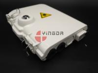 China Plastic FTTH Drop Cable Fiber Optic Splitter Box 2 In 8 Out Port Indoor / Outdoor for sale
