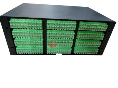 China Cold Rolled Steel Fiber Patch Panel 288 Cores Slide Tray With SC Duplex Adapters for sale