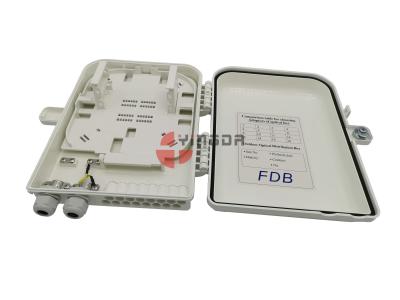 China ABS PLC Fiber Optic Splitter Box 7 - 10 Mm Cable Diameter For FTTH GON Network for sale