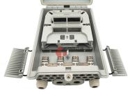 China 1/8 Fiber Optic PLC Splitter Cassette Outdoor IP65 Pole Mount For FTTH GPON for sale