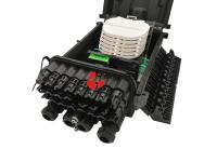 China 24 Ports 96 Cores PP Drop Cable IP68 Wall Mounted Fiber Optic Junction Box Inline Closure for sale