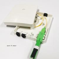 China 2SC Port Fiber Optic Termination Box for FTTH PON Plastic Optical Rosette SC LC Adapters for sale