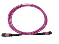 China 12cores OM4 Fiber Optic MTP MPO Cable Patch Cord for Optimal Network Performance Data Center for sale