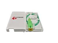 China SC Simplex  LC Duplex Fiber Optic Termination Box ABS Fiber Wall Socket 1cores for sale