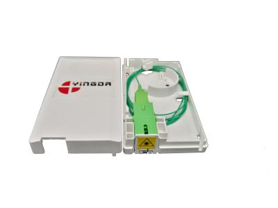 China SC Simplex  LC Duplex Fiber Optic Termination Box ABS Fiber Wall Socket 1cores for sale