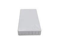 China FTTH Fiber Optic Termination Box ABS White 4fibers For Flat Drop Cable Indoor for sale