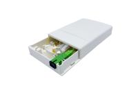 China 1 Core Optical Socket Termination Box ABS Fiber To The Home Wall Installation With SC adapter for sale