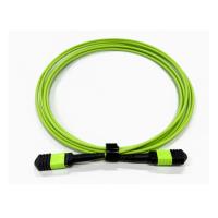 China High Density 12 Cores Multimode OM5 100G Fiber Optic MPO To MPO Cable Type B For Fiber Optic Communication System for sale