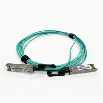 China AOC Cable 25G SFP28 To SFP28 5m Transmission, OM3 300 Aqua 850nm With Black Pulling for sale