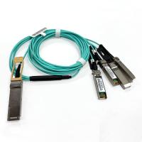 China 100G AOC Cable 100G QSFP28 to 4x25G SFP28 Breakout Active Optical Cable 5M OM3 for sale