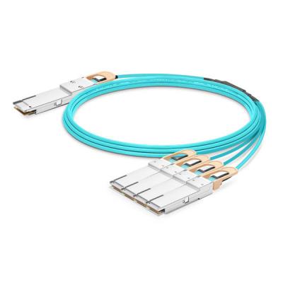 China High Speed 400G QSFP-DD to 2x200G QSFP56 AOC Breakout Cable Active Optical Cable for sale