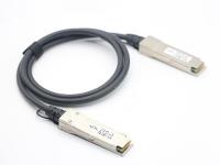 China 40G SFP DAC Cable QSFP+ To QSFP+ Passive Copper Cable PVC Black for sale