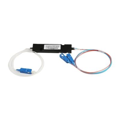 China ABS Module WDM FWDM Coupler 1*2 With Connector SC UPC 0.9MM Cable for sale
