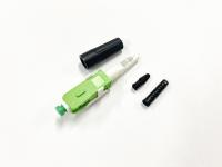 China Fast Connector SC APC IL 0.3dB With Pusher Fiber Optic Fast Quick Connector For 3mm Round Ftth Drop Cable for sale