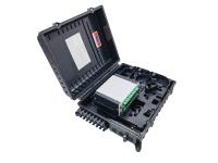 China Outdoor Optical Splitter Box 3in 16out  With LGX Module  For 2x3mm Flat Drop Cable Outlets PC ABS Material for sale