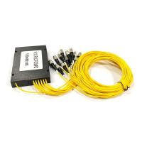 China High Quality FTTH 1x12  FC Connector Fiber Optical Box Distributor ABS Box PLC Splitter For Rack Patch Panel for sale