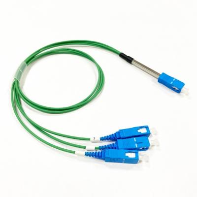 China Exclusive use for Korean Market1*3 Singlemode Dual Window With Connector Support 1310/1550nm Optical Coupler FBT for sale