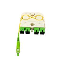 China New FTTH Fiber Optic 1x4 SC APC Mini Cassette Direct Input Exclusive Design LGX PLC Splitter for Russia for sale