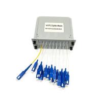 China New Fiber Optic PLC Splitter Plug-in type 1x16 LGX box card insert with SC/UPC Connector module in Telecommunication systems for sale