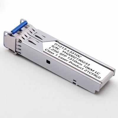 China SFP Transceiver Durable Compact Optical Module 1.25G 10KM  1.25G 10G Bidi Single Dual Mode For FTTX Network for sale