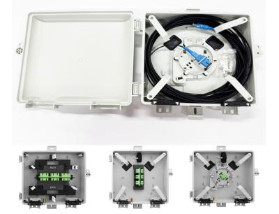 China New FTTH Wall Mount Fiber Enclosure 2 Port Fiber Termination Box for indoor cable for sale