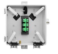China New FTTH Wall Mount Fiber Enclosure 2 Port Fiber Termination Box for indoor cable for sale