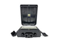 China 24 Core IP65 Outdoor FTTH Fiber Optic Splitter Distribution Box Wall Mount with 24 SC Adapters PC+ABS FDB0224HF for sale