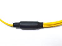 China 12 Fiber MPO to FC Breakout Cable with LSZH Jacket for 40G/100G/400G Networks for sale