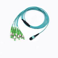 China MPO to FC  Breakout Cable Multimode OM3 8Fiber  MPO to FC Type B LSZH Custom Length for 40G 100G 400G PON Networks for sale