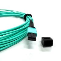 China MPO MTP OM3 FTTH Breakout Cable 12F with  FC Connector Fiber Optic 3mm Patch Cord for sale