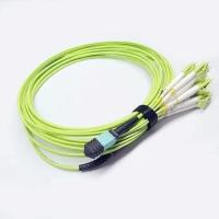 China MPO-LC 16 to LC Duplex 12 Fibre OM5 Breakout Cable LSZH SMF (9/125) 400G 800G Network for sale