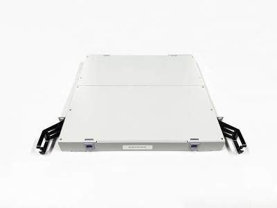China 1U 96-Fiber MPO MTP LC Duplex Modular Fiber Patch Panel Enclosure with Sliding Drawer for Enterprise Data Center for sale