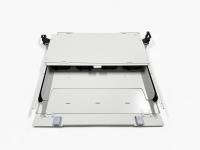 China 1U 96-Fiber MPO MTP LC Duplex Modular Fiber Patch Panel Enclosure with Sliding Drawer for Enterprise Data Center for sale