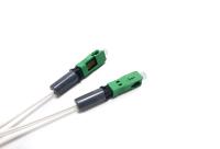 China 0.3dB Insertion Loss SC APC Quick Connector Field Installable for FTTH with PEI Material for sale