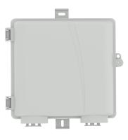 China 2 Port Wall Mount Fiber Optic Termination Box with IP65 Protection for Indoor FTTH Applications for sale