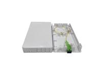 China FTTH Terminal Box 4 Cores Single Fiber ABS Plastic Wall Mounted Fiber Optic Termination Box for sale