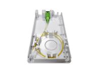 China FTTH Terminal Box 4 Cores Single Fiber ABS Plastic Wall Mounted Fiber Optic Termination Box for sale