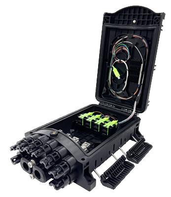 China IP68 Waterproof FTTH Termination Box with 36 Cores Capacity and 1x8 PLC Splitter for Fiber Optic Distribution for sale