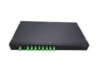 China 19 Inch Rack-Mount PLC Splitter Chassis 1x8 Splitter Optical Splitter Box  for FTTH for sale