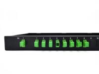 China 19 Inch Rack-Mount PLC Splitter Chassis 1x8 Splitter Optical Splitter Box  for FTTH for sale
