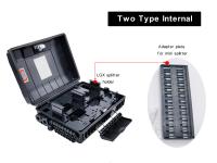 China Fiber Optic Splitter Box 48cores Outdoor IP65 With LGX Module and PC ABS Material for Fiber Splicing Splitting and Distribution for sale