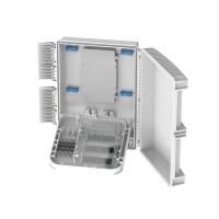 China Indoor Outdoor 24-port Plastic Fiber Terminal Box White Splitter Distribution Box for Commercial buildings for sale