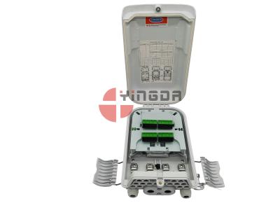 China ISO FTTH Nap Splitter Fiber Optic Distribution Box 16 Cores Outdoor SC Connectorized for sale