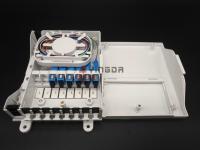 China 8 Port Fiber Optic Termination Box / FTTH Mini Splitter Box Wall Mounting On Floor Cabinet for sale