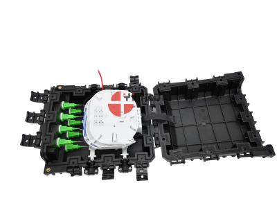 China 36 Cores 2 In 2out Inline Fiber Optic Cable Joint Box Pole Mount 1x8 Splitter Closure for sale