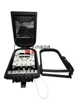 China External IP65 CPE Black PP Fiber Cable Joint Box Transformer 16 SC Adapter for sale