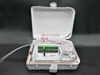 China 24 Port Fiber Optic Distribution Box Pole Mount With SC Adapters / Pigtails for sale