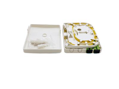 China 2 Core SC Fibra Optica Rosette For Fiber to the Home Indoor Wall Mounted With Cassette for sale
